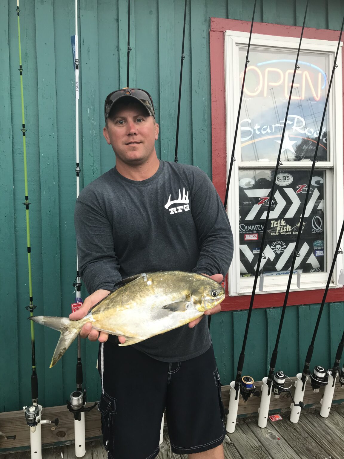 Big Pompano Caught On Duck Beach 8/17/21 | Bob's Bait & Tackle